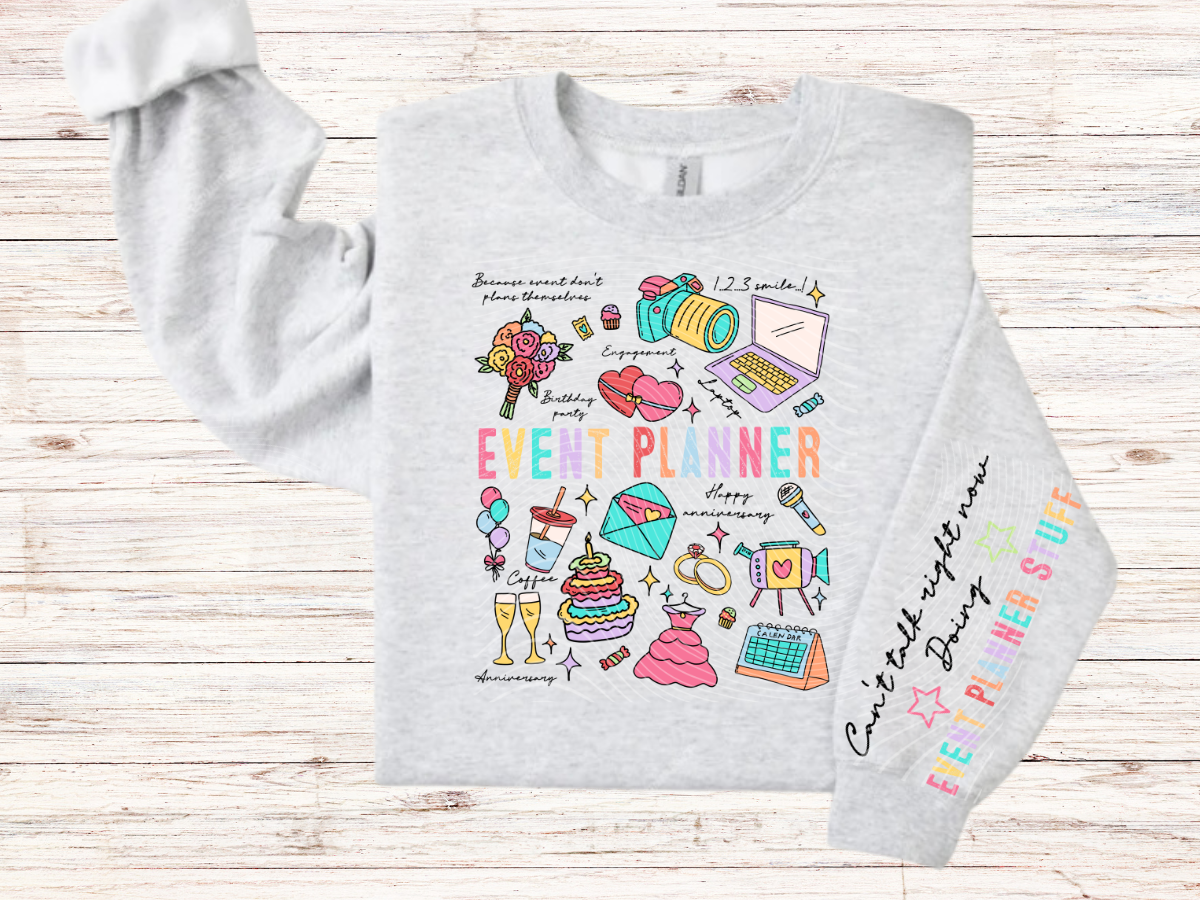 Event Planner Doodle Sweatshirt – Sublime Creations by Ba